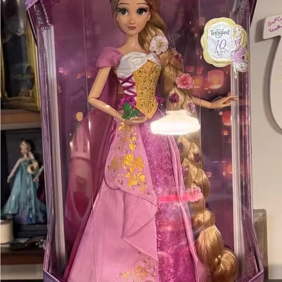 Disney | Toys | Disney Tangled Rapunzel Doll Pink And Gold | Poshmark